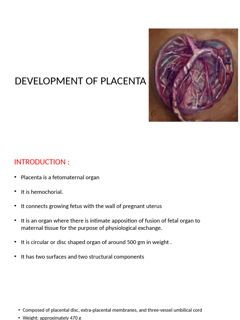 PLACENTA Gynaecology and Obstetrics | PDF | Placenta | Uterus