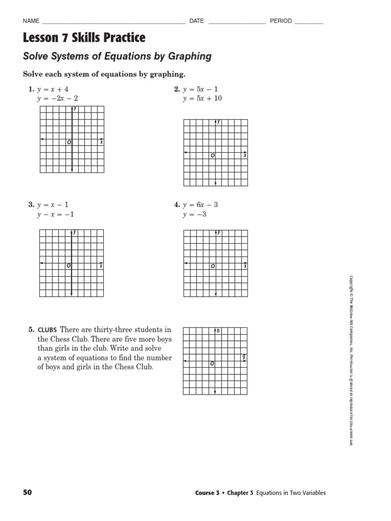 Nicholas Melville - CH 3 Lesson 7 Skills Practice WS | PDF