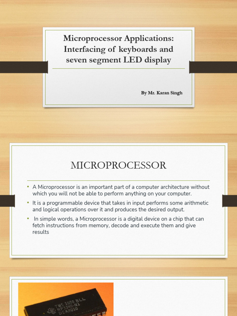 Microprocessor Applications | PDF