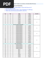 CA Program Detailed Timetable 2025 | PDF