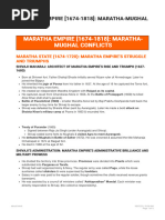 Maratha Empire Family Tree Overview | PDF