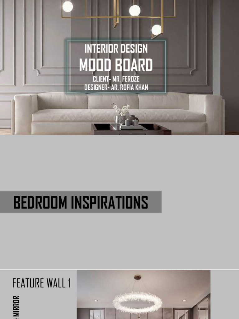 Interior Design Mood Board for Mr. Feroze | PDF