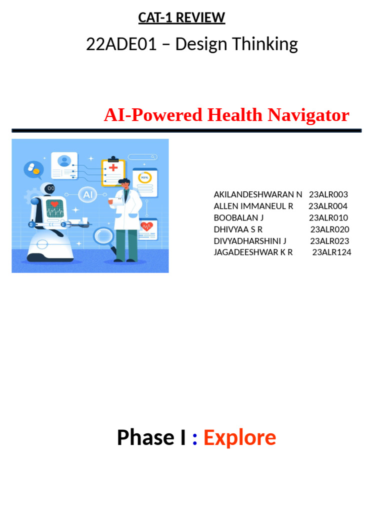 Design Thinking Cat1 | PDF | Artificial Intelligence | Intelligence (AI) & Semantics