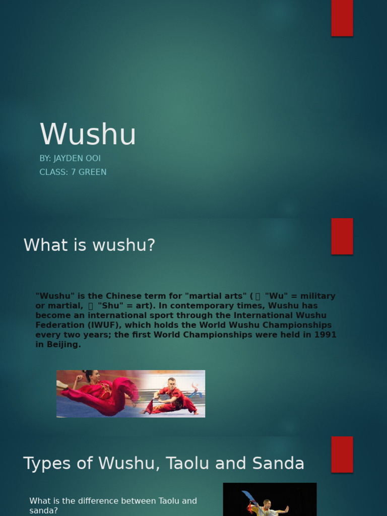 Overview of Wushu: Types and History | PDF | Chinese Martial Arts ...
