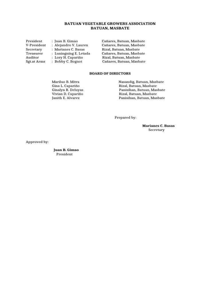Name of The Association | PDF