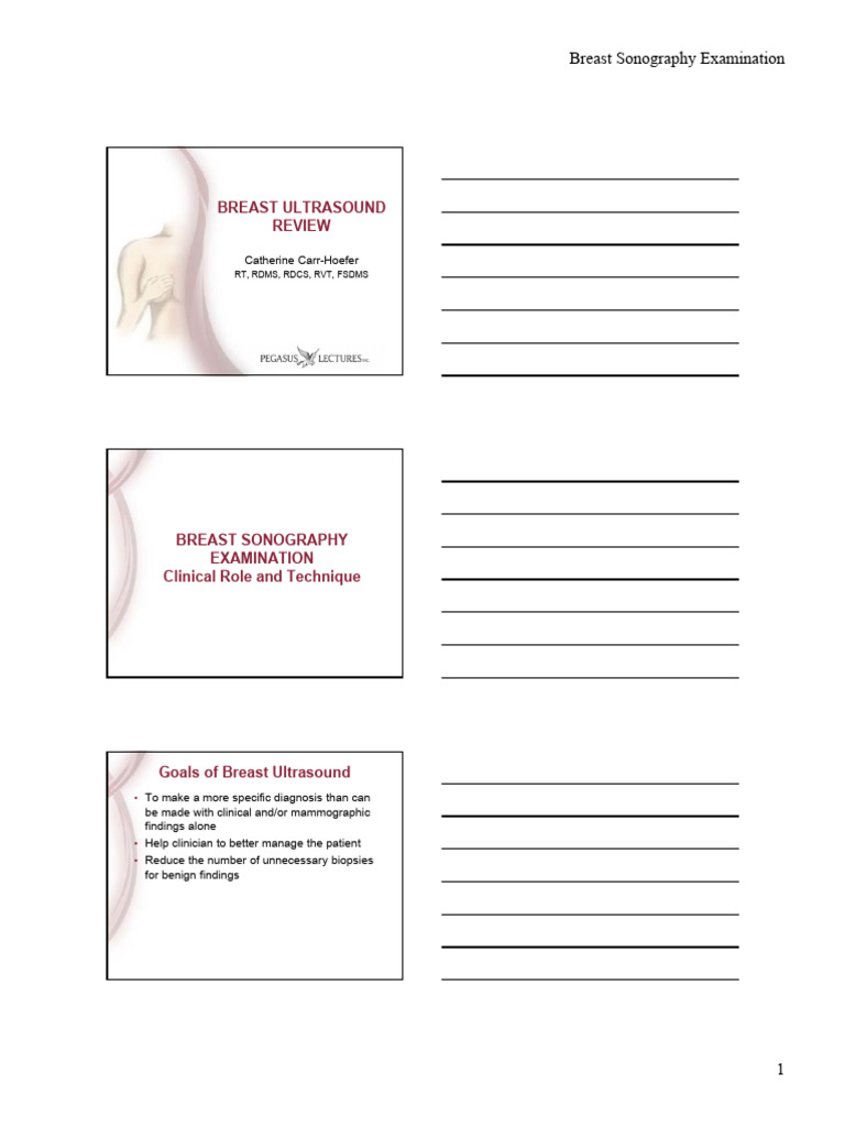 Module 2 Breast Sonography Examination | PDF | Medical Ultrasound ...