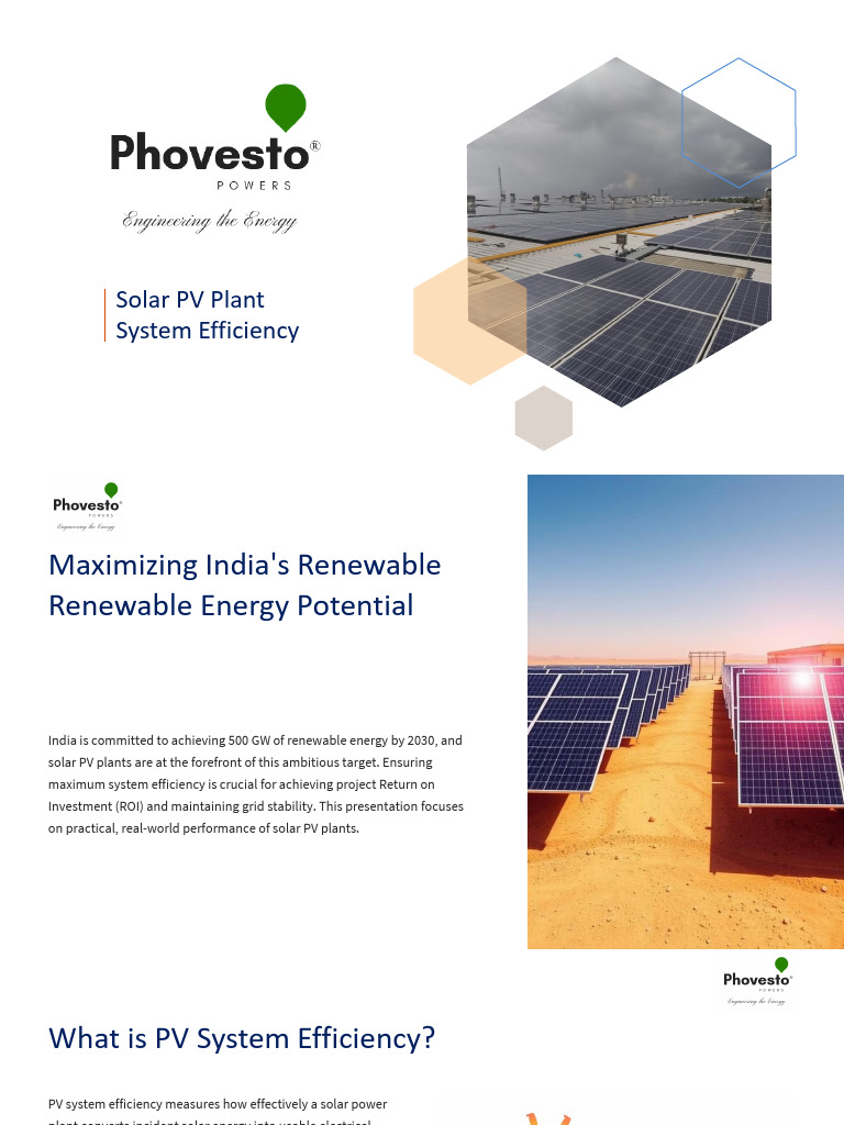 Maximizing Solar PV Efficiency in India | PDF | Photovoltaics ...