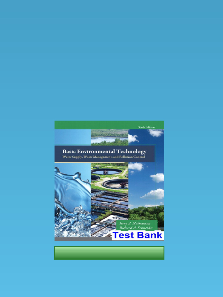 Basic Environmental Technology Water Supply Waste Management and ...