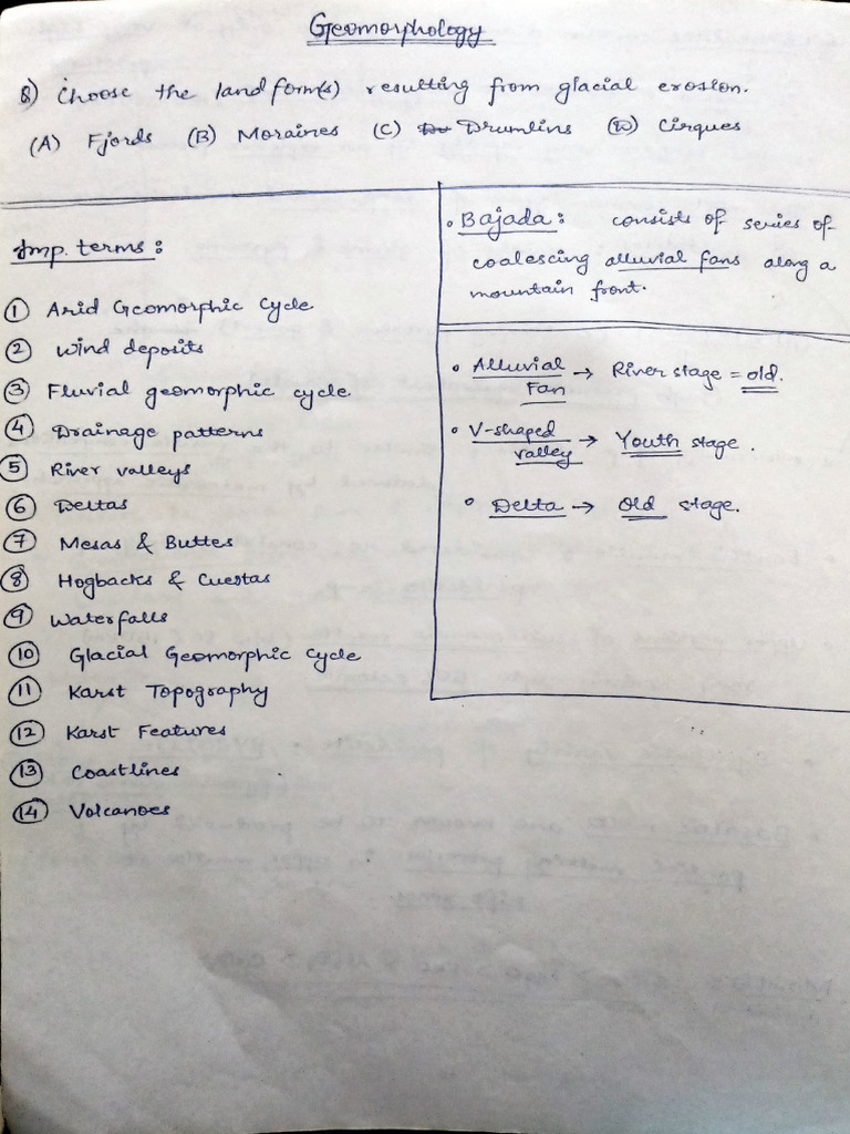 Geomorphology Class 11 Notes | PDF | Geophysics | Geology