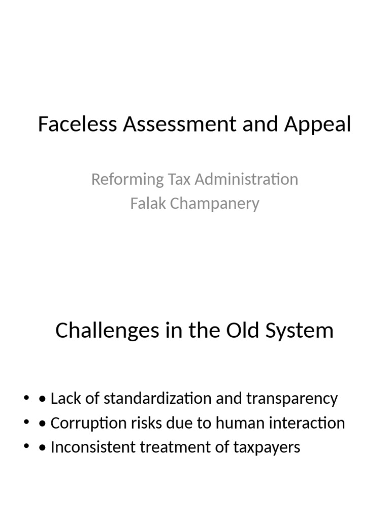 Faceless Assessment Presentation | PDF