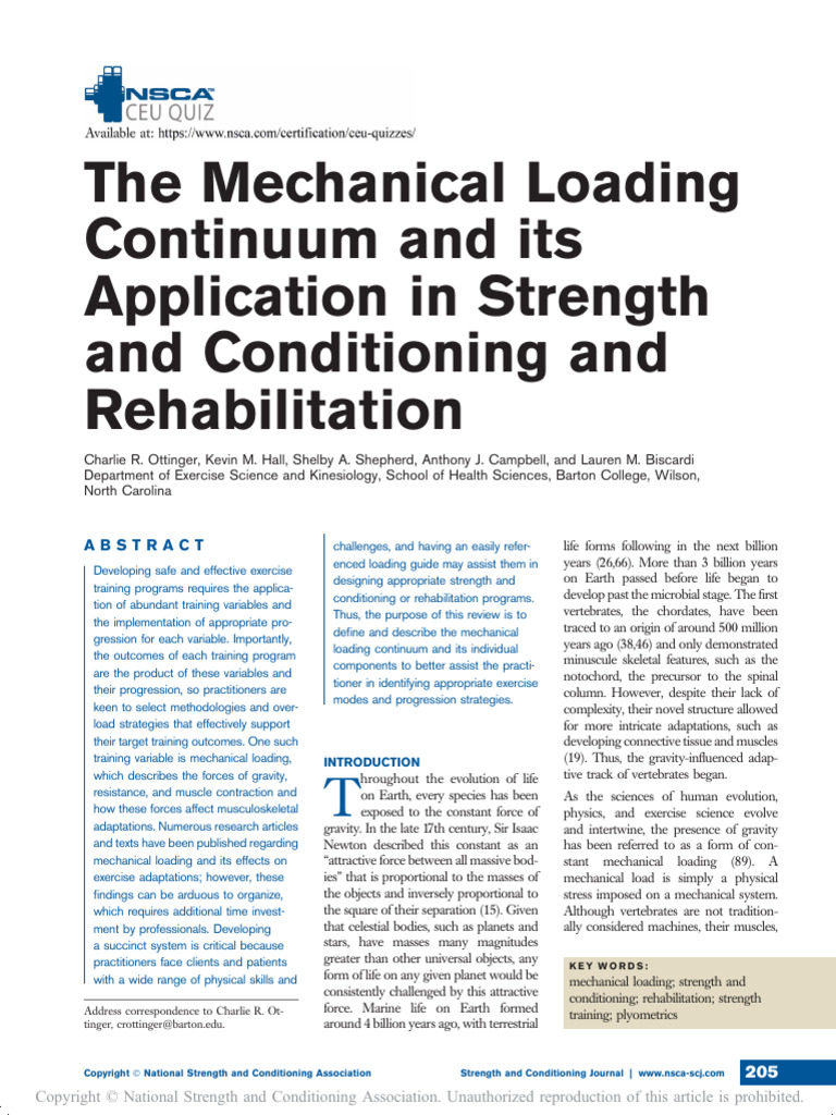 The Mechanical Loading Continuum and Its.6 | PDF | Strength Training ...
