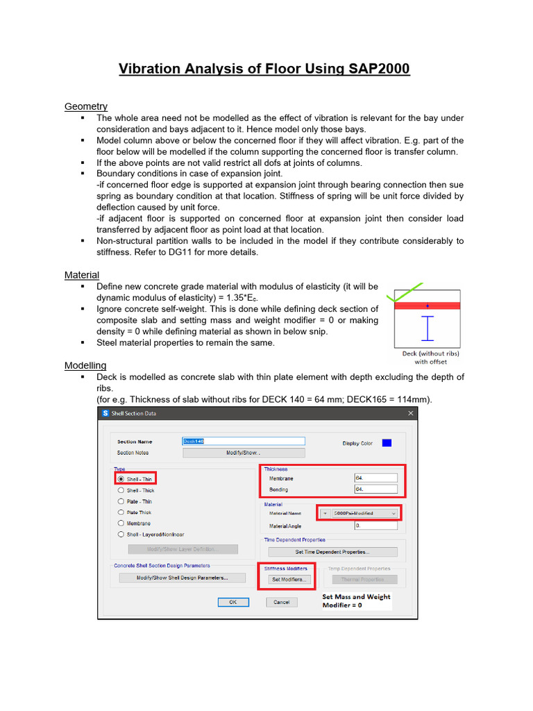 Vibration Analysis Using SAP2000 | PDF | Stiffness | Classical Mechanics
