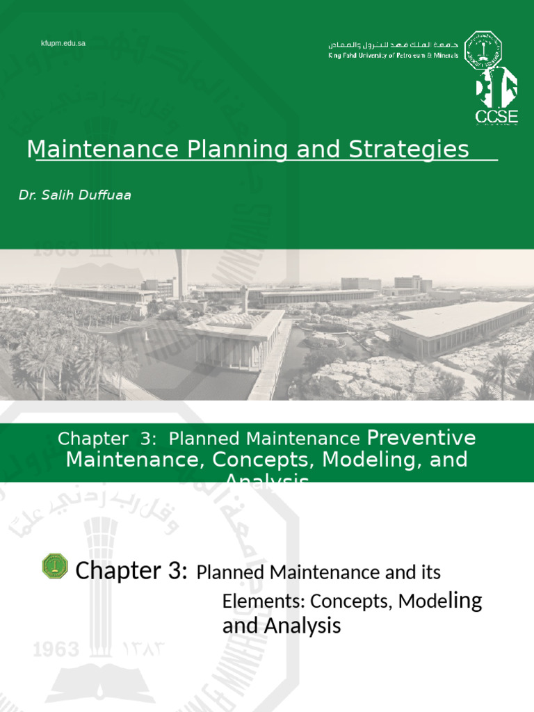 Planned Maintenance Strategies Guide | PDF | Wear | Mechanical Engineering