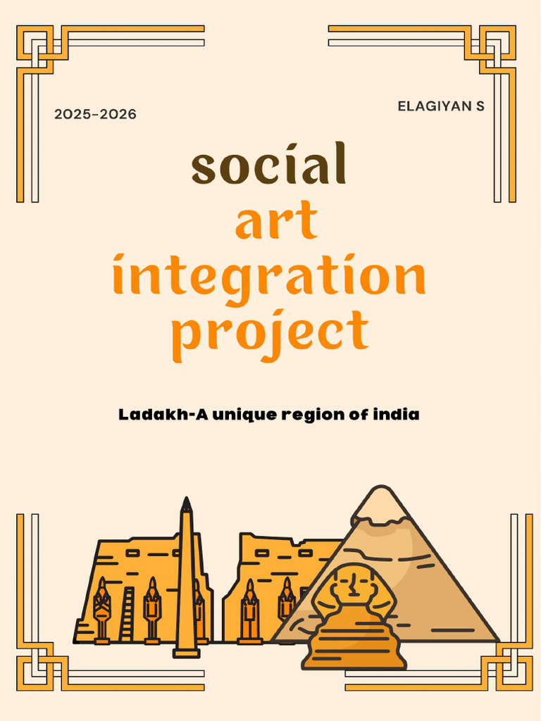 Social Art Integration Project Cover Page Template | PDF