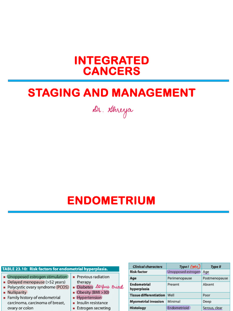 Integrated Cancers Annotated | PDF | Clinical Medicine | Diseases And ...