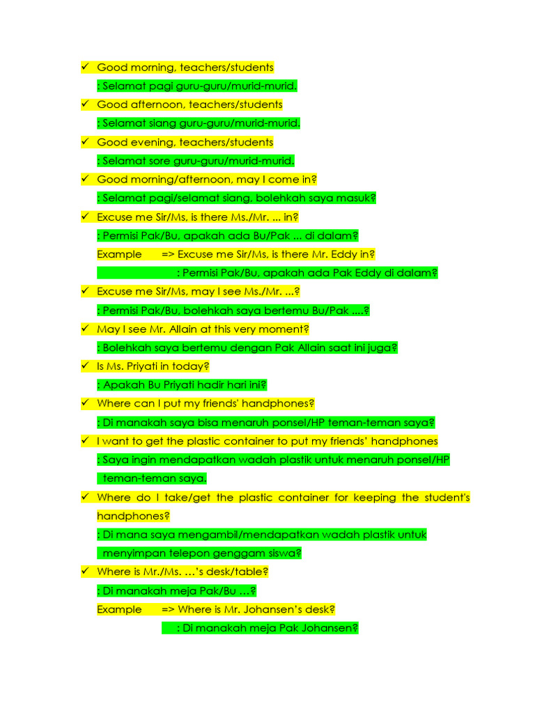 Simple Module For Student's English Speaking | PDF