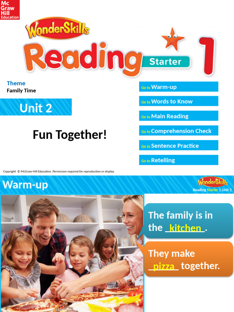 WonderSkills PPT Starter 1 Unit 2 | PDF