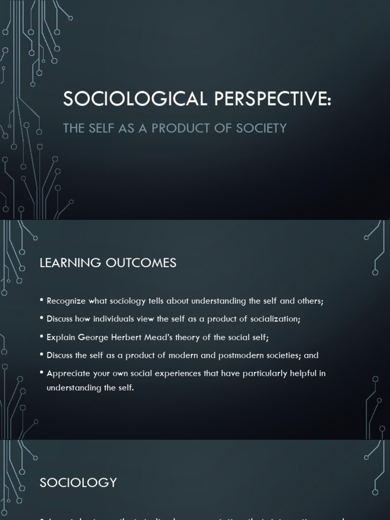 Sociological Perspective 2 | PDF | Socialization | Self Concept