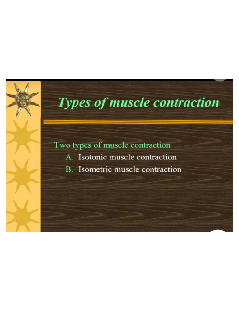 Types of Muscle Contraction 7-2-22 | PDF