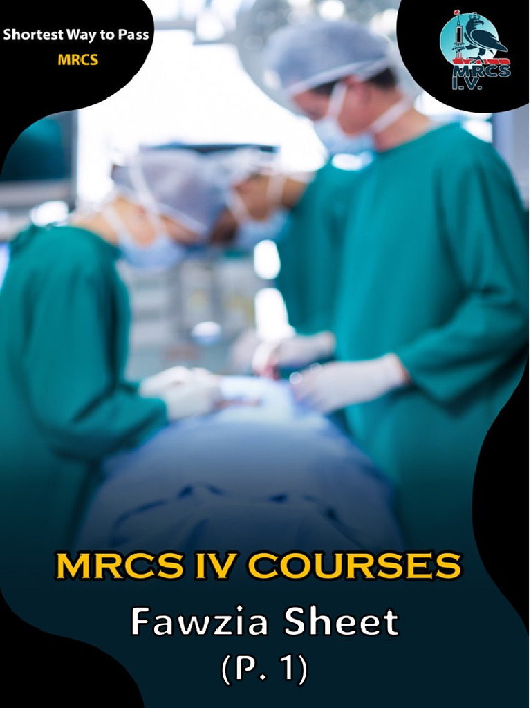 MRCS IV Exam Questions & Answers Guide | PDF | Knee | Breast Cancer
