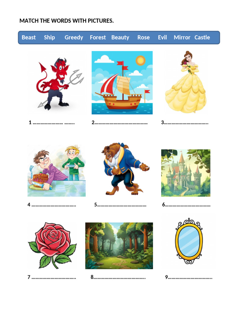 Vocabulary Matching Activity 2 | PDF