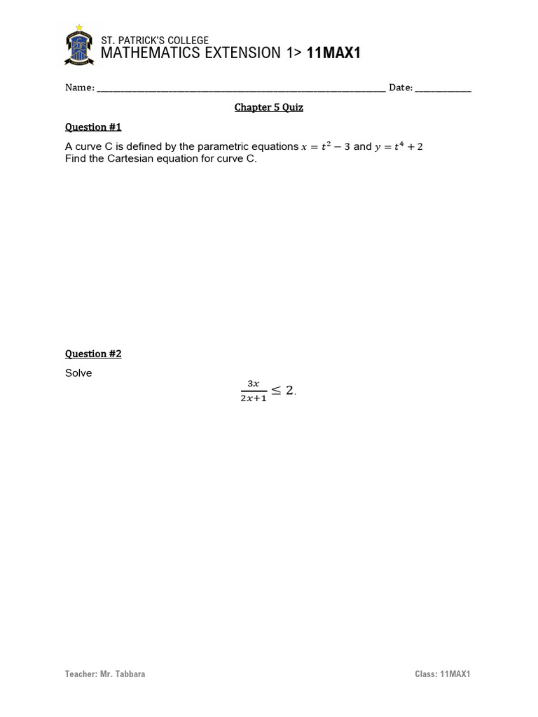 Chapter 5 Quiz | PDF