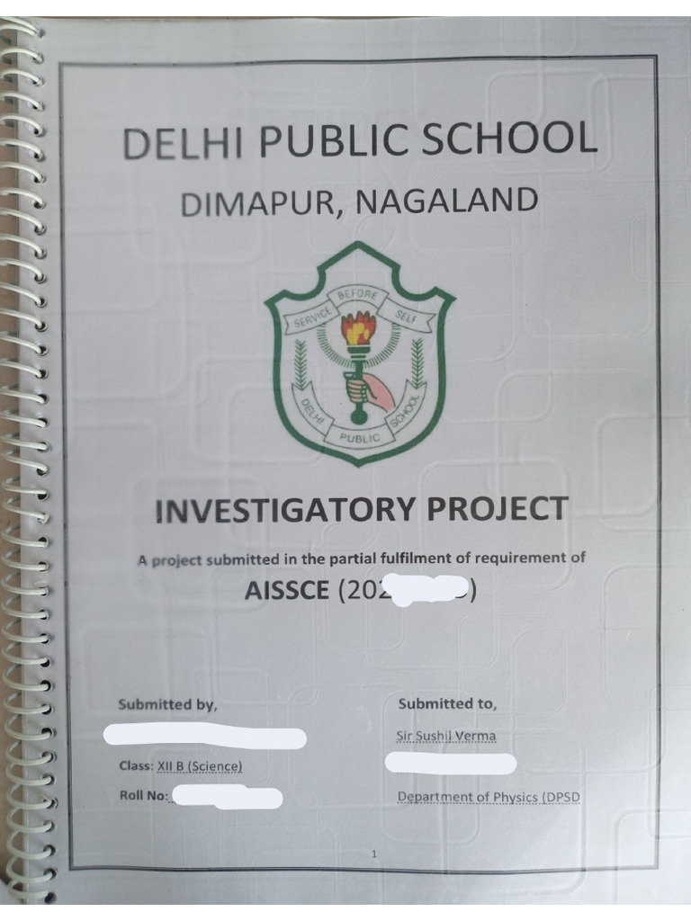 Sample Investigatory Project Angle of Deviation | PDF
