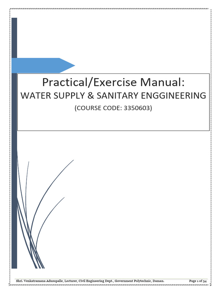 0 WS - SE - Practical Exercise Manual Dt. 22.11.22 | PDF | Titration | Chemistry