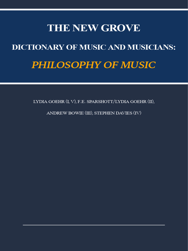 音乐学术翻译-the New Grove Dictionary of Music and Musicians-philosophy of ...