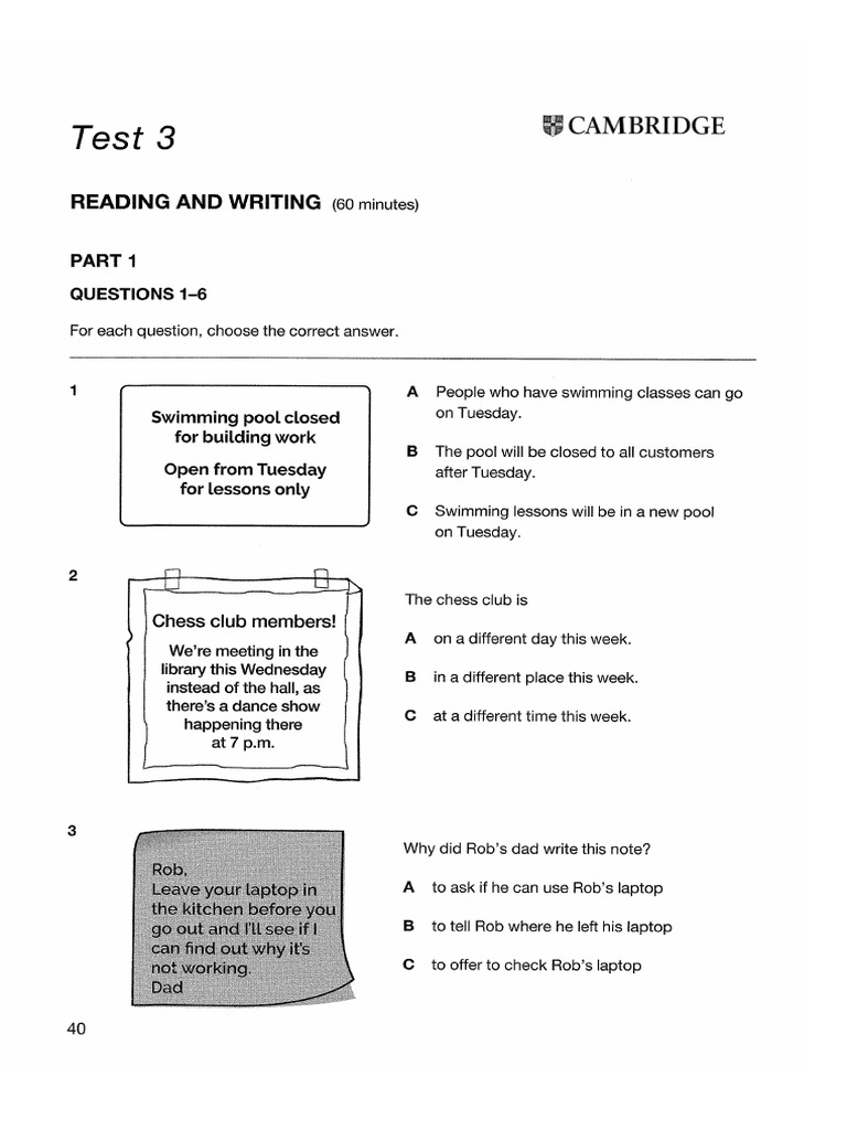 Ket Test 3 | PDF