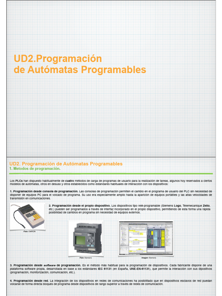 Programación de Autómatas Programables | PDF | Lenguaje de programación ...