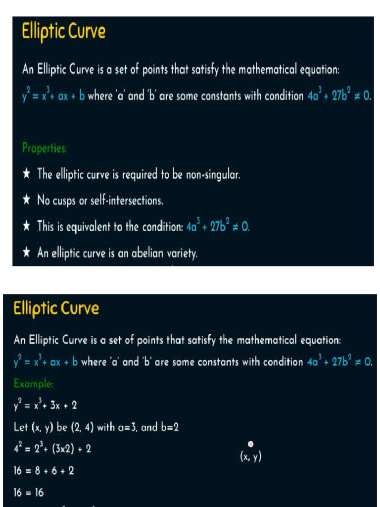 Eliptic Curve Cryptography | PDF