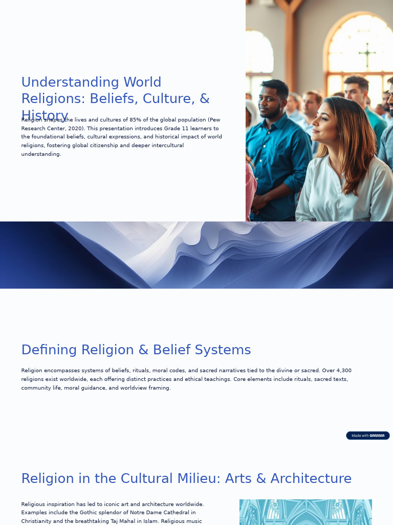 Understanding World Religions Beliefs Culture and History | PDF ...