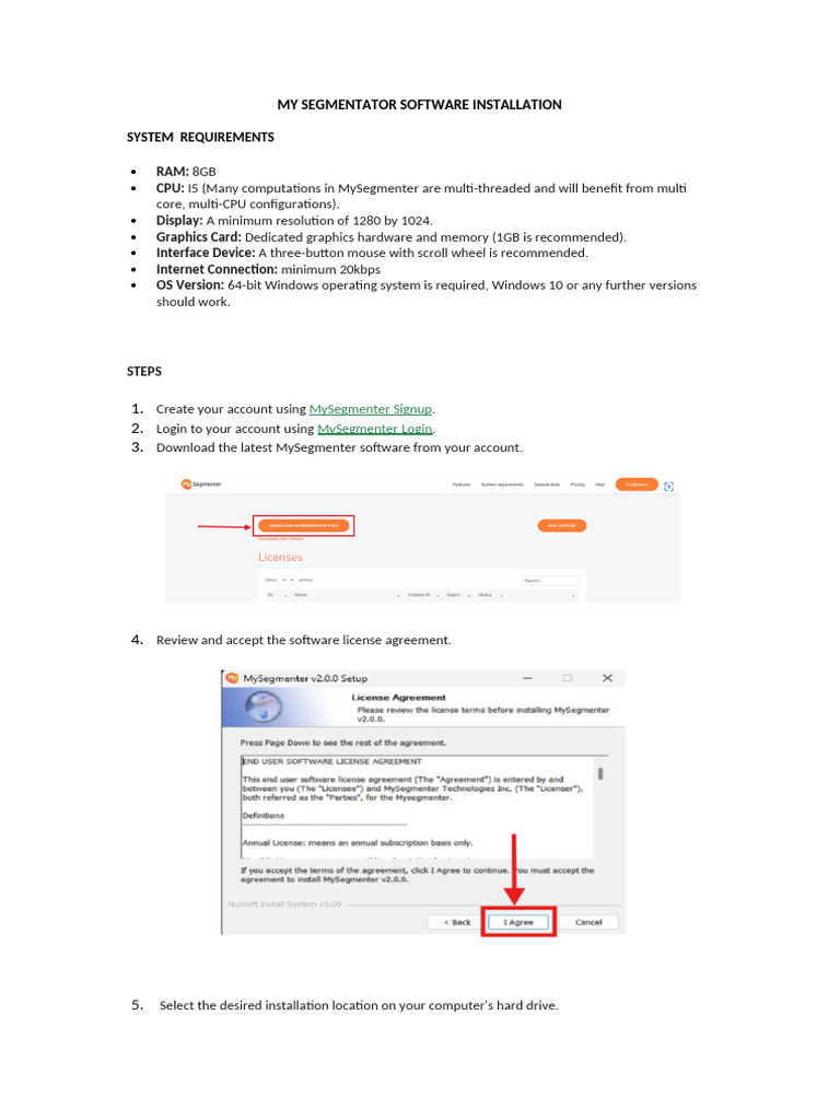 My Segmentator Software Installation | PDF