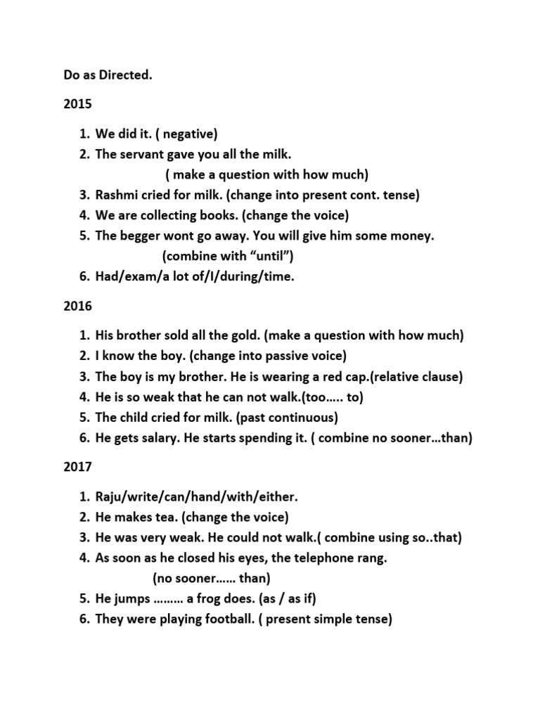 Do As Directed LAST FIVE YEARS | PDF