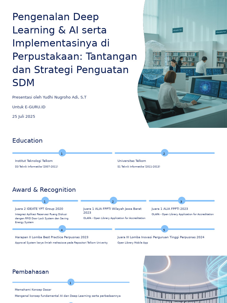 Pengenalan Deep Learning and AI Serta Implementasinya Di Perpustakaan ...