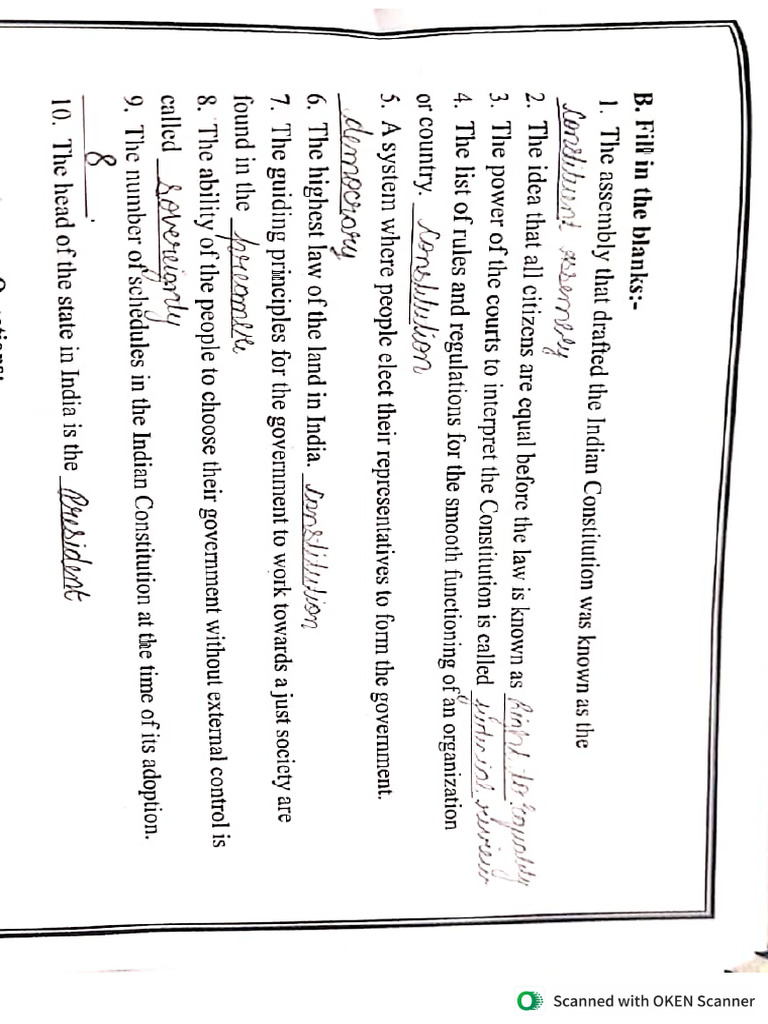 Civics Assignment | PDF