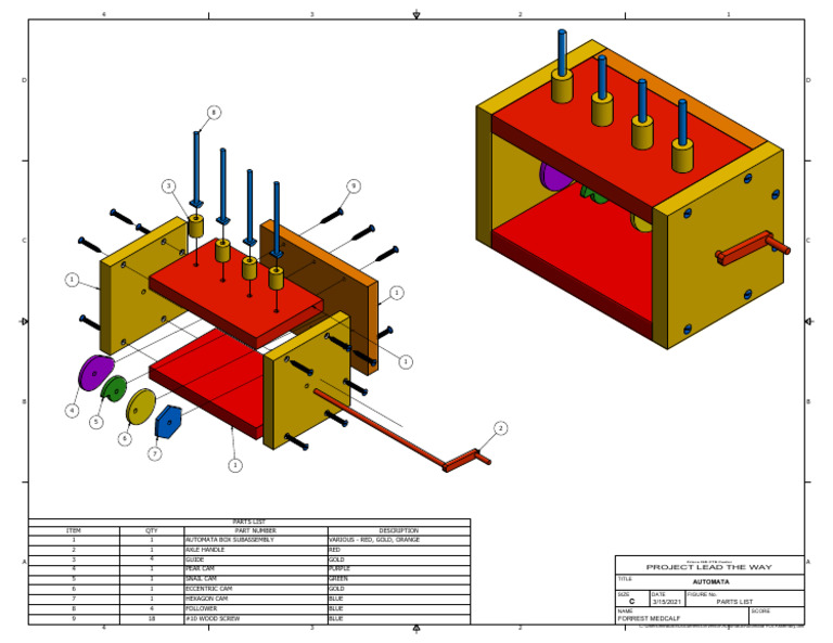 Automata Parts List SUBMISSION Rev1 | PDF | Machines | Tools