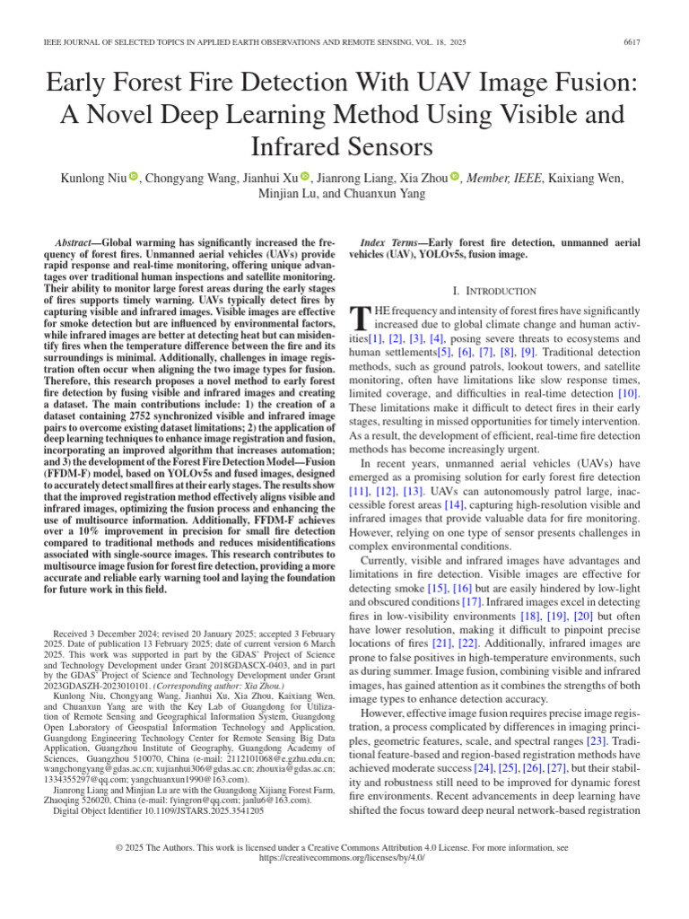 Early Forest Fire Detection With UAV Image Fusion A Novel Deep Learning ...