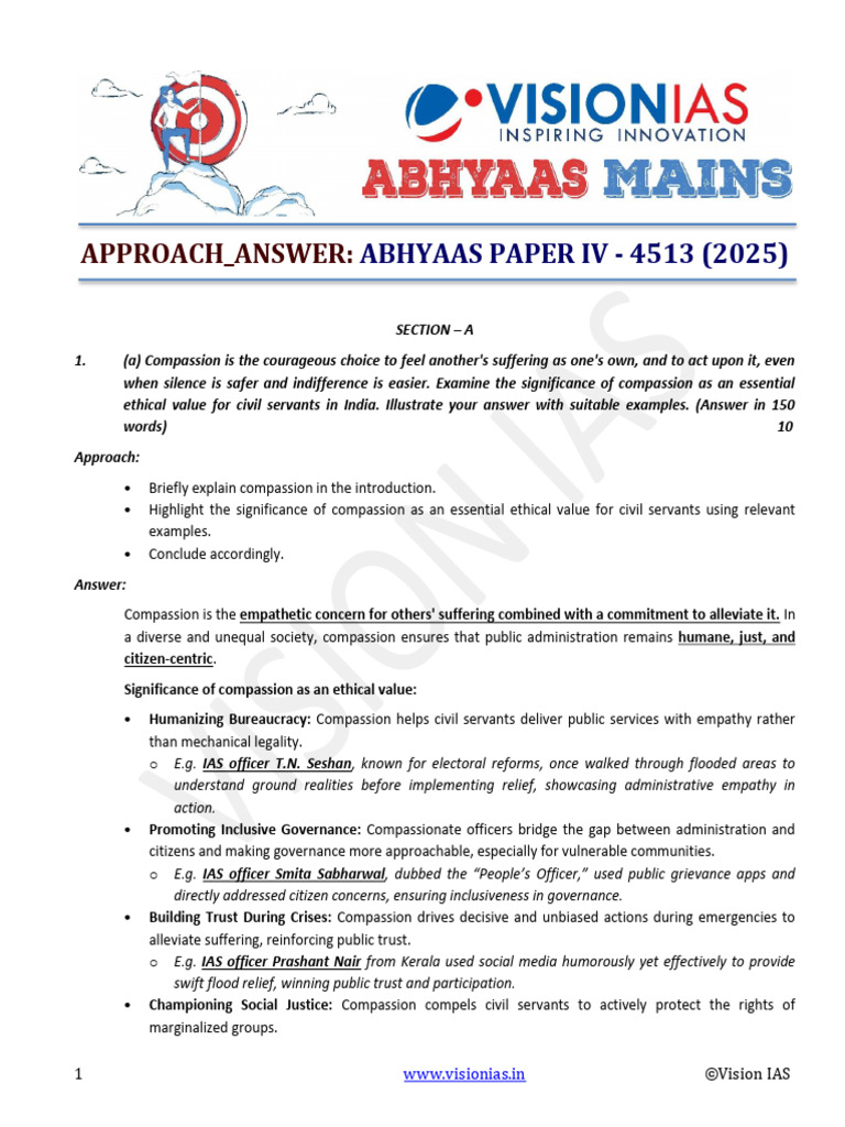 0162a-4513 Abhyaas Paper IV Approach-Answer e 2025 | PDF | Employment | Divorce