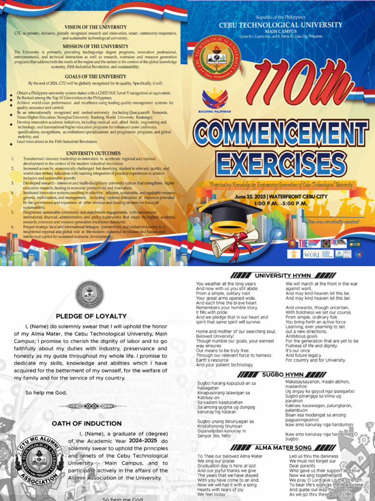 110th Commencement Exercises | PDF