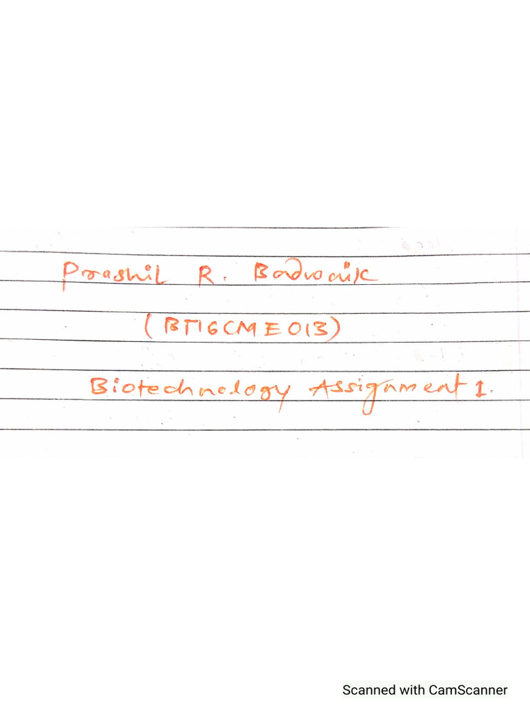 BT16CME013 (Prashil Badwaik Bio Assignment) | PDF