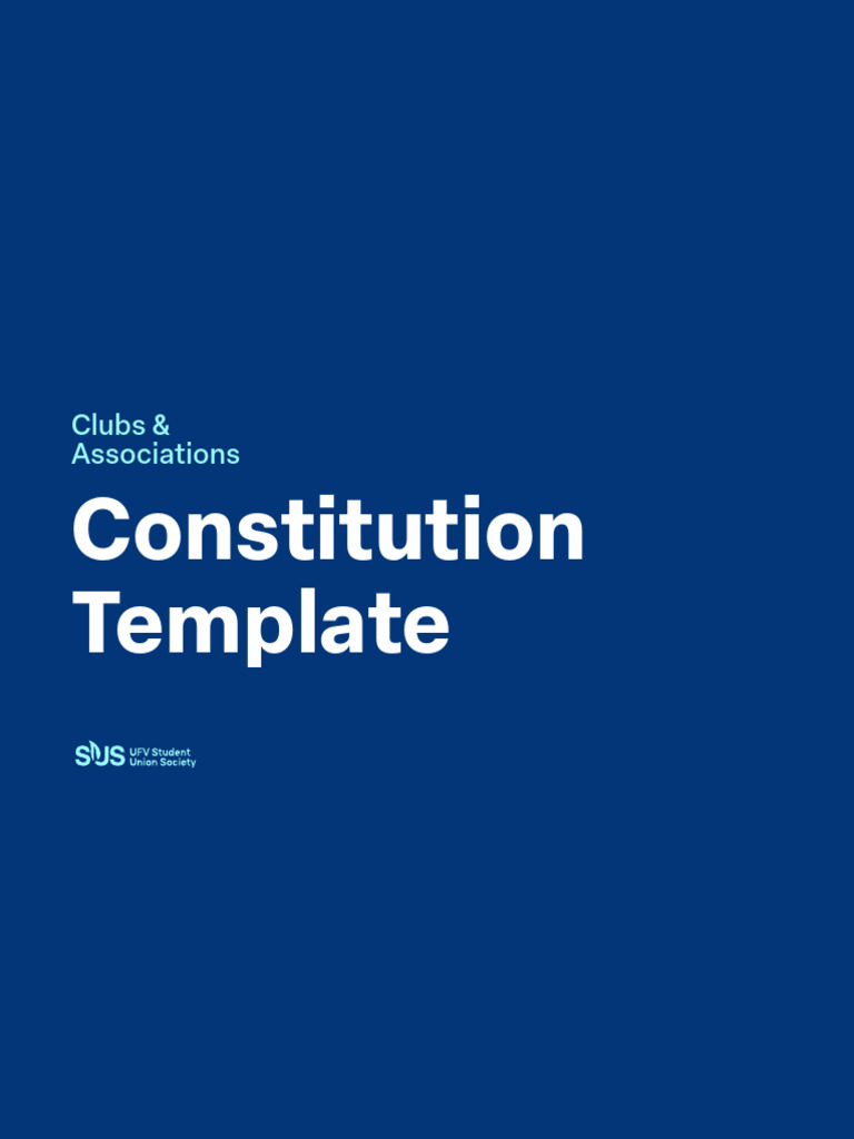 Constitution Template: Clubs & Associations | PDF | Government | Justice
