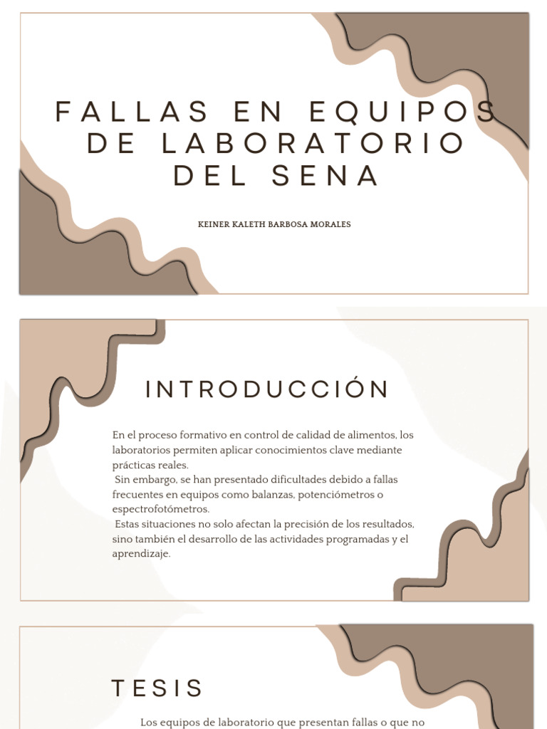 Fallas en Equipos de Laboratorio SENA | PDF | Laboratorios