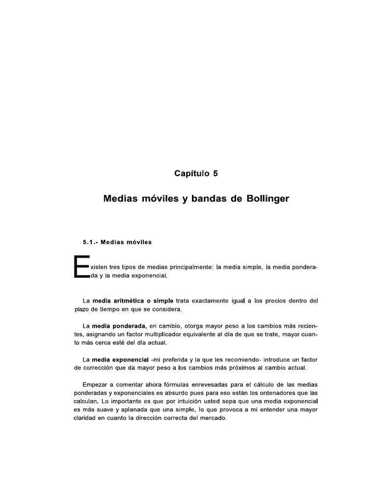 LIBRO - Medias Móviles y Bandas de Bollinger DEL MANUAL DEL ARTE DEL ESPECULADOR - Leones Contra ...