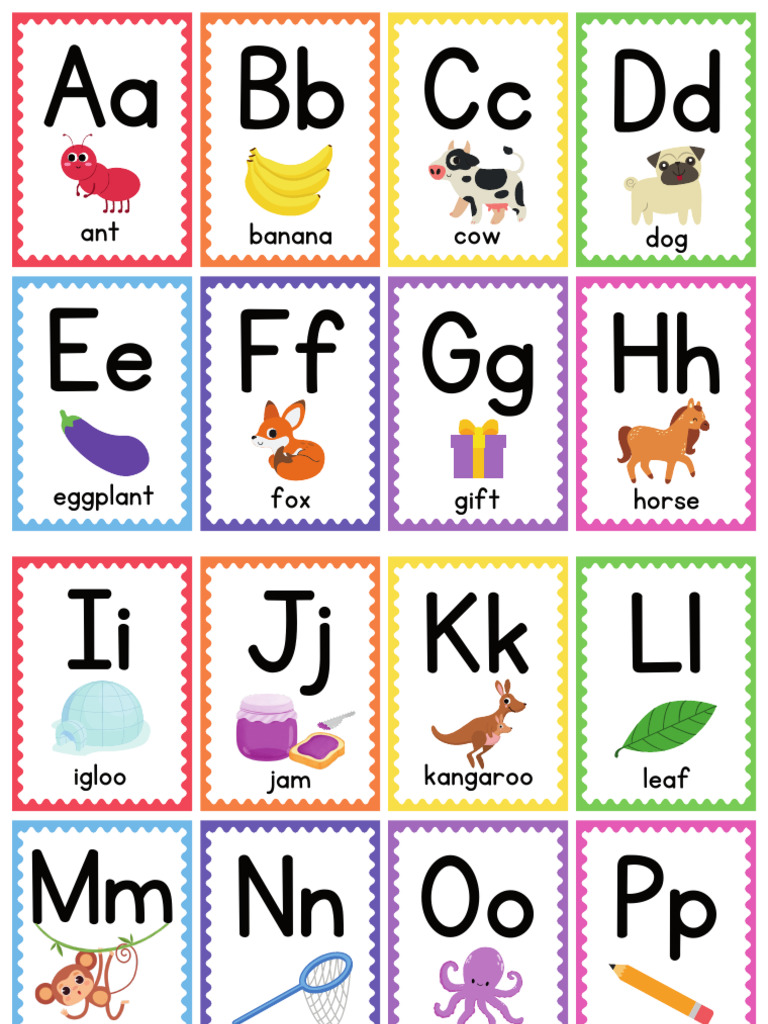 A to Z Alphabet Flashcards | PDF