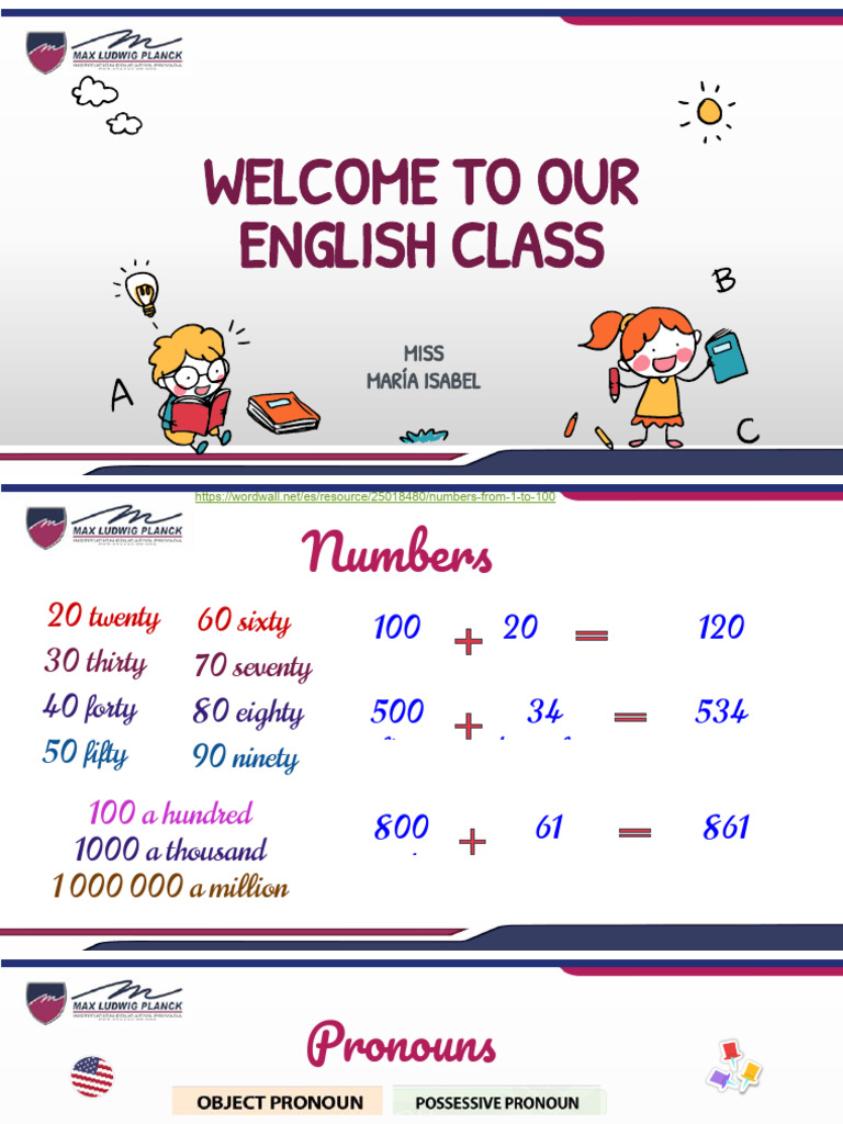 Week 1 - Pronouns | PDF