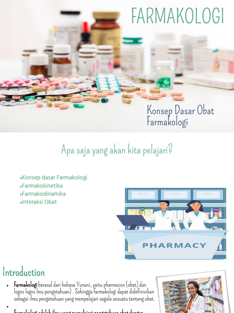 Dasar-Dasar Farmakologi dan Obat | PDF