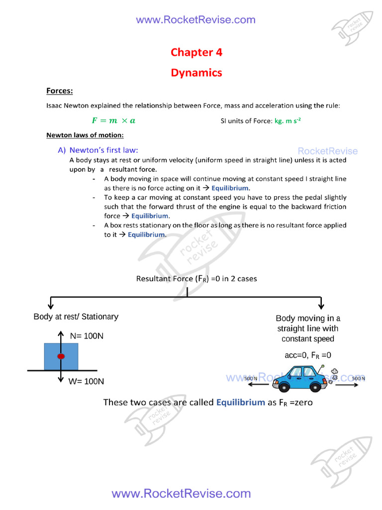 4 Dynamics | PDF