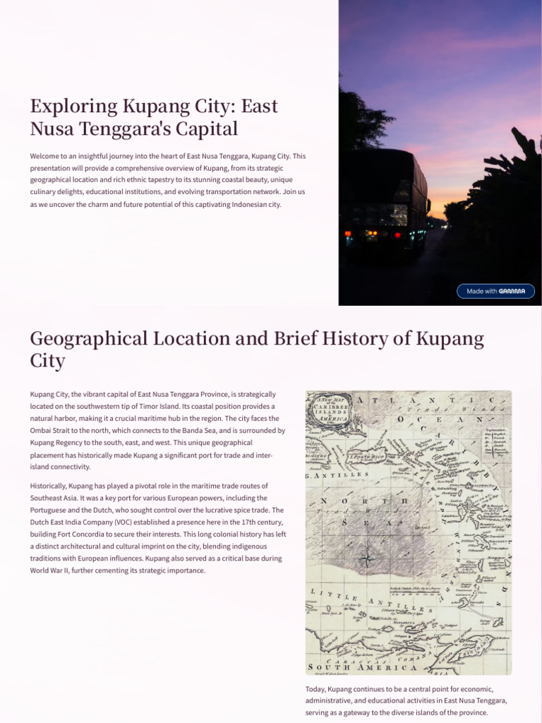 Exploring Kupang City East Nusa Tenggaras Capital | PDF | Tourism | Foods